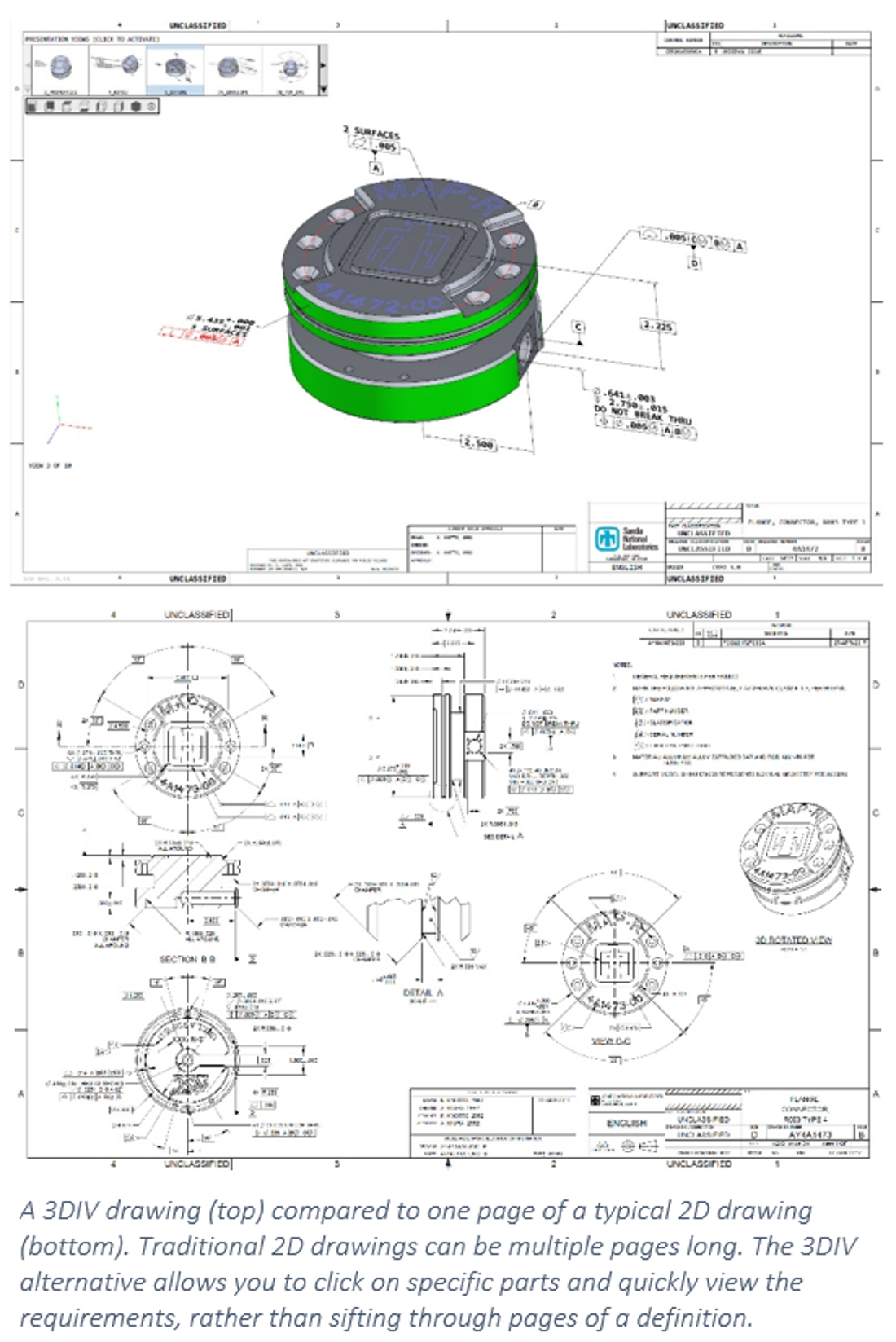 3DIV: Model-Based Drawings Transform Product Realization