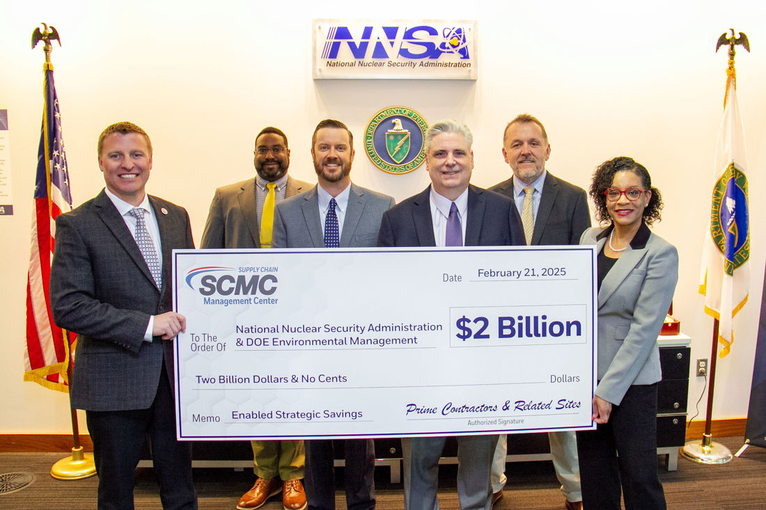 Supply Chain Management Center enables $2 billion in NNSA and DOE EM prime contractor savings